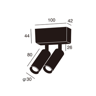 Grid slim 2-duct down light｜ARTWORKSTUDIO公式